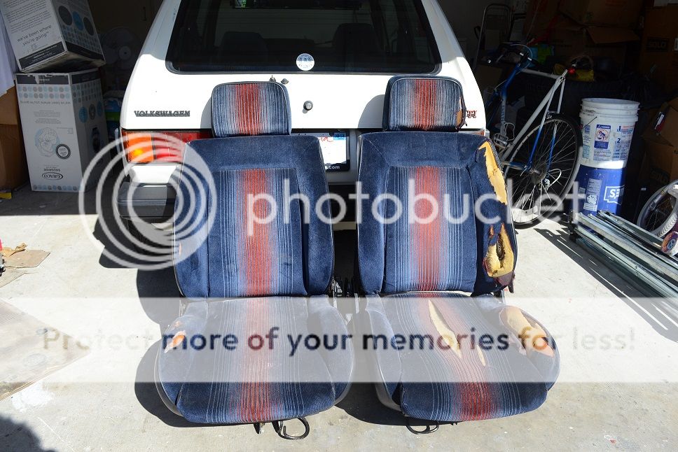 F S: Mk1 Rabbit Gti Front Blue Seats | VW Vortex - Volkswagen Forum