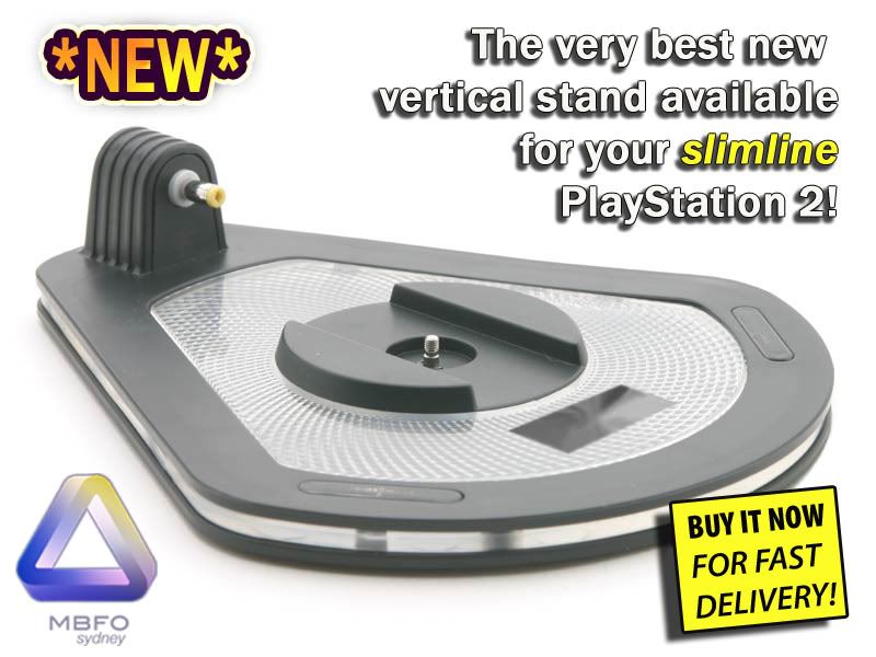 Blue Neon glowing vertical stand for Sony PS2 NEW AUS Playstation 2 ...